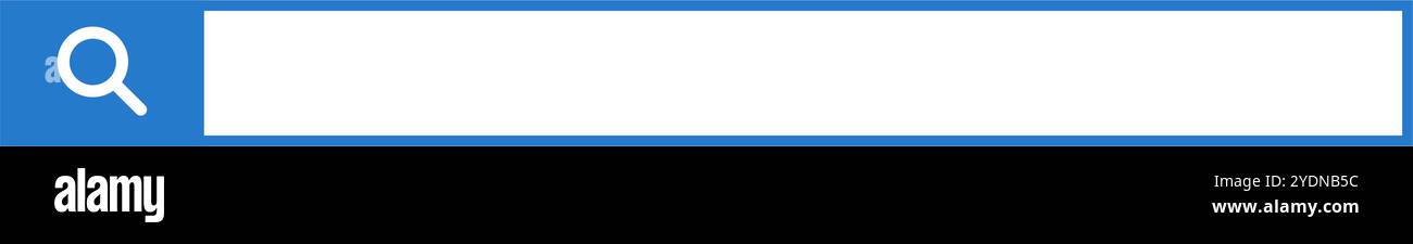 Blue search box. Web search bar. Editable vector Stock Vector Image ...