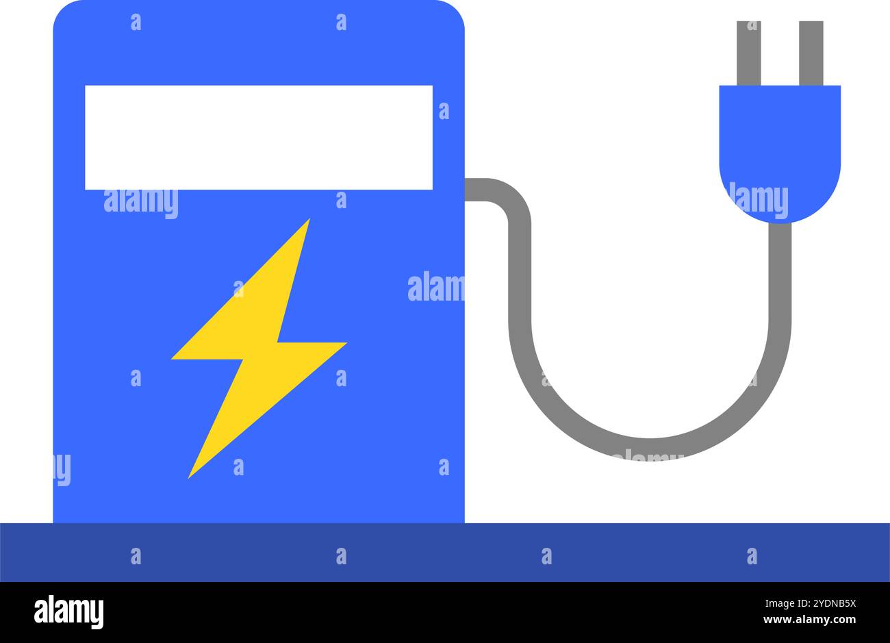 Blue EV charging station icon. Editable vector Stock Vector Image & Art ...