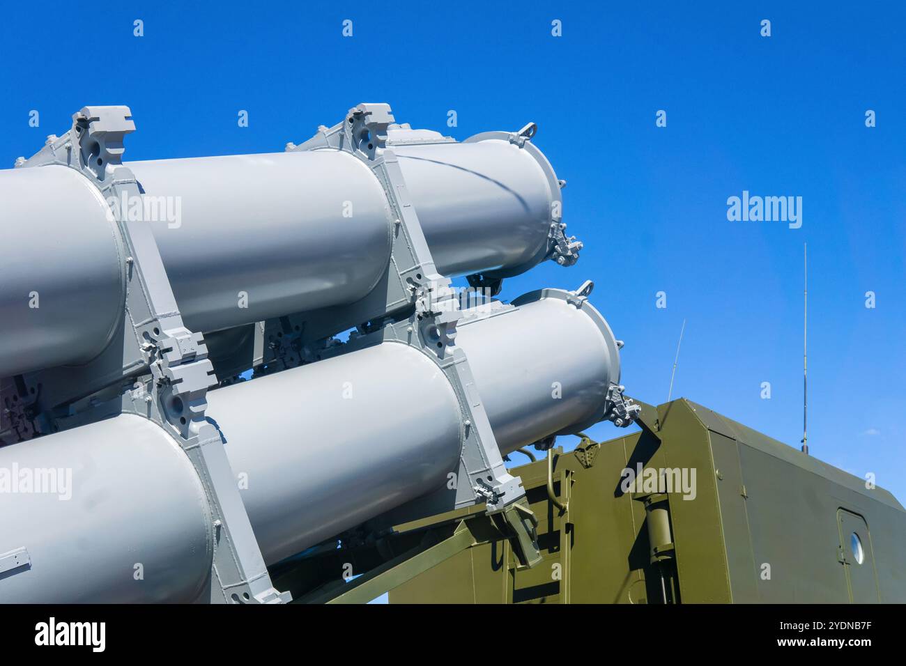anti-aircraft missile launcher against the sky Stock Photo - Alamy