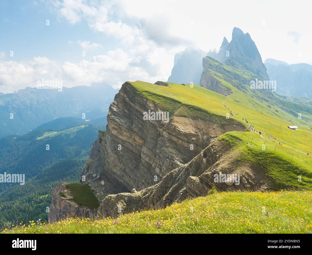 A view from Seceda - Odle - Val Gardena - Ortisei - Italy Stock Photo ...