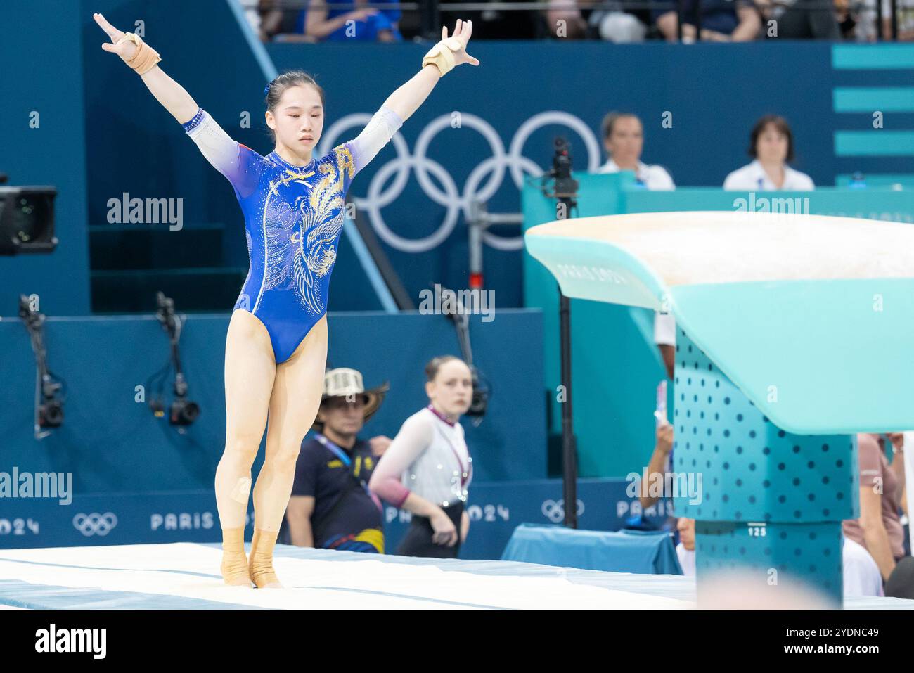 August 01, 2024: Yushan Ou of People's Republic of China performs in ...