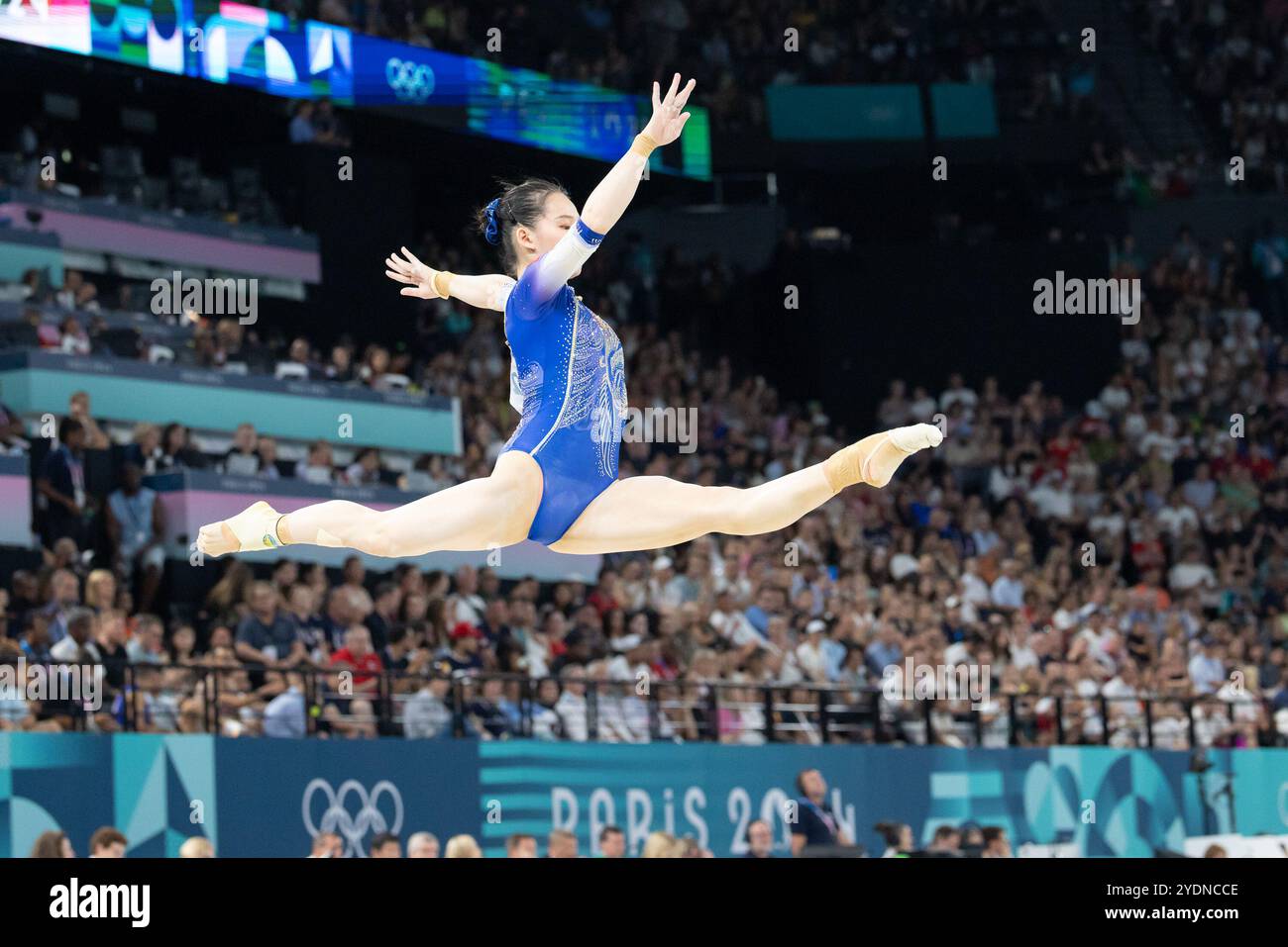August 01, 2024: Yushan Ou of People's Republic of China performs in ...