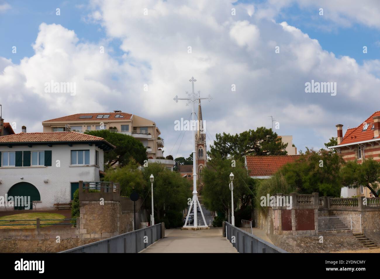 Arcachon, France - Sailors' Cross (Croix des Marins) and the Chapel ...