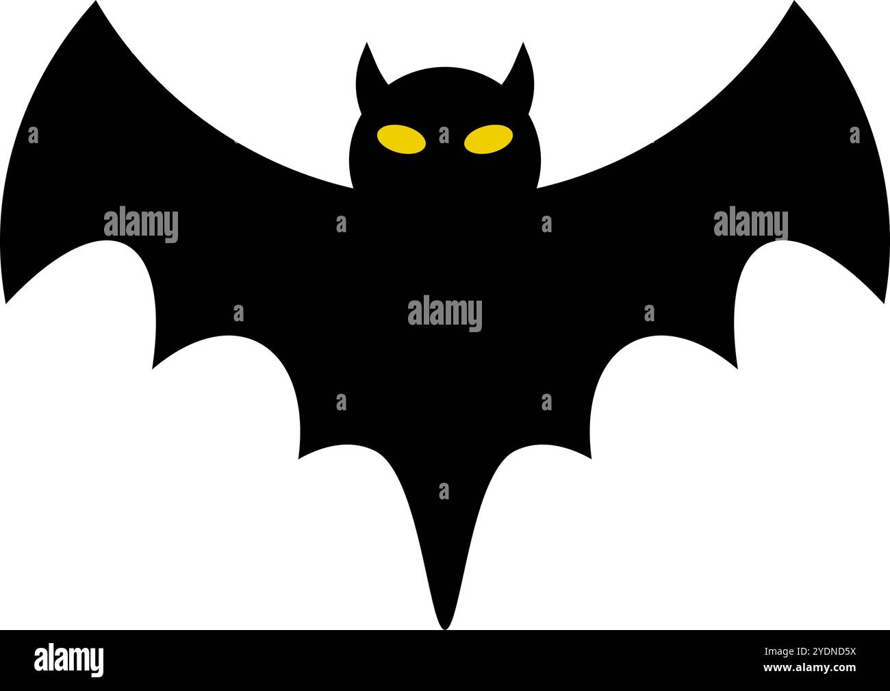 Animal bat icon. Halloween decoration. Editable vector Stock Vector ...