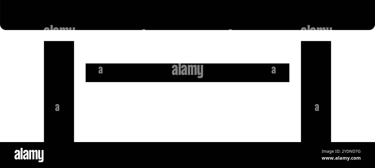 Simple table silhouette icon. Furniture. Editable vector Stock Vector ...