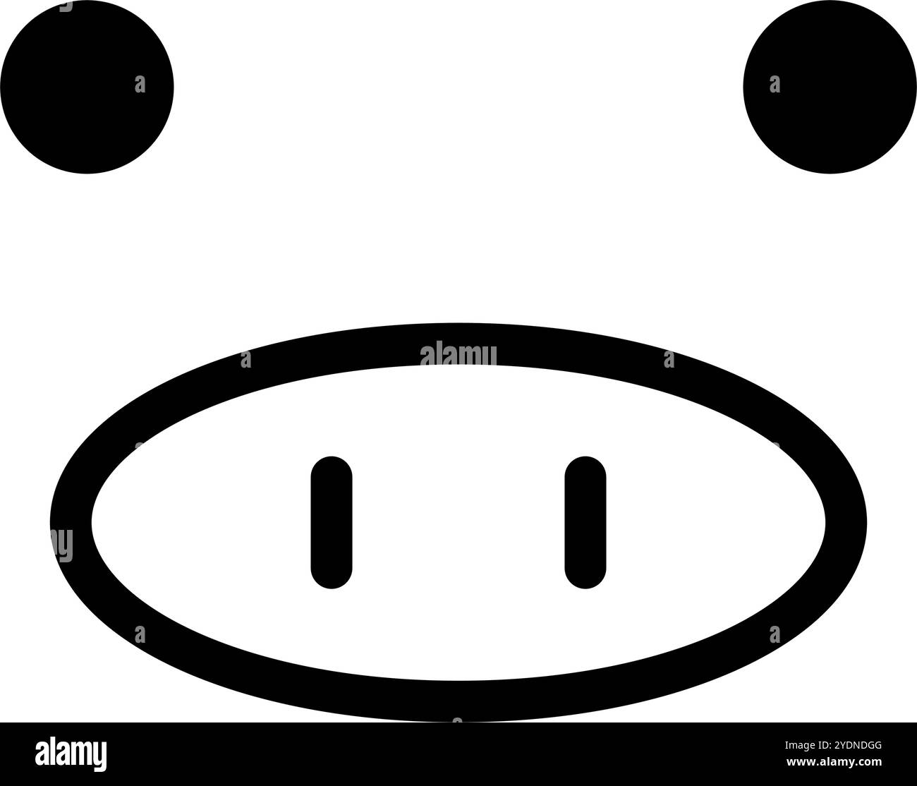 Vector pig logo Black and White Stock Photos & Images - Alamy