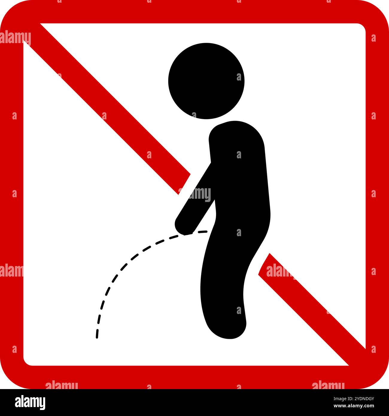Do not pee here. Editable vector Stock Vector Image & Art - Alamy