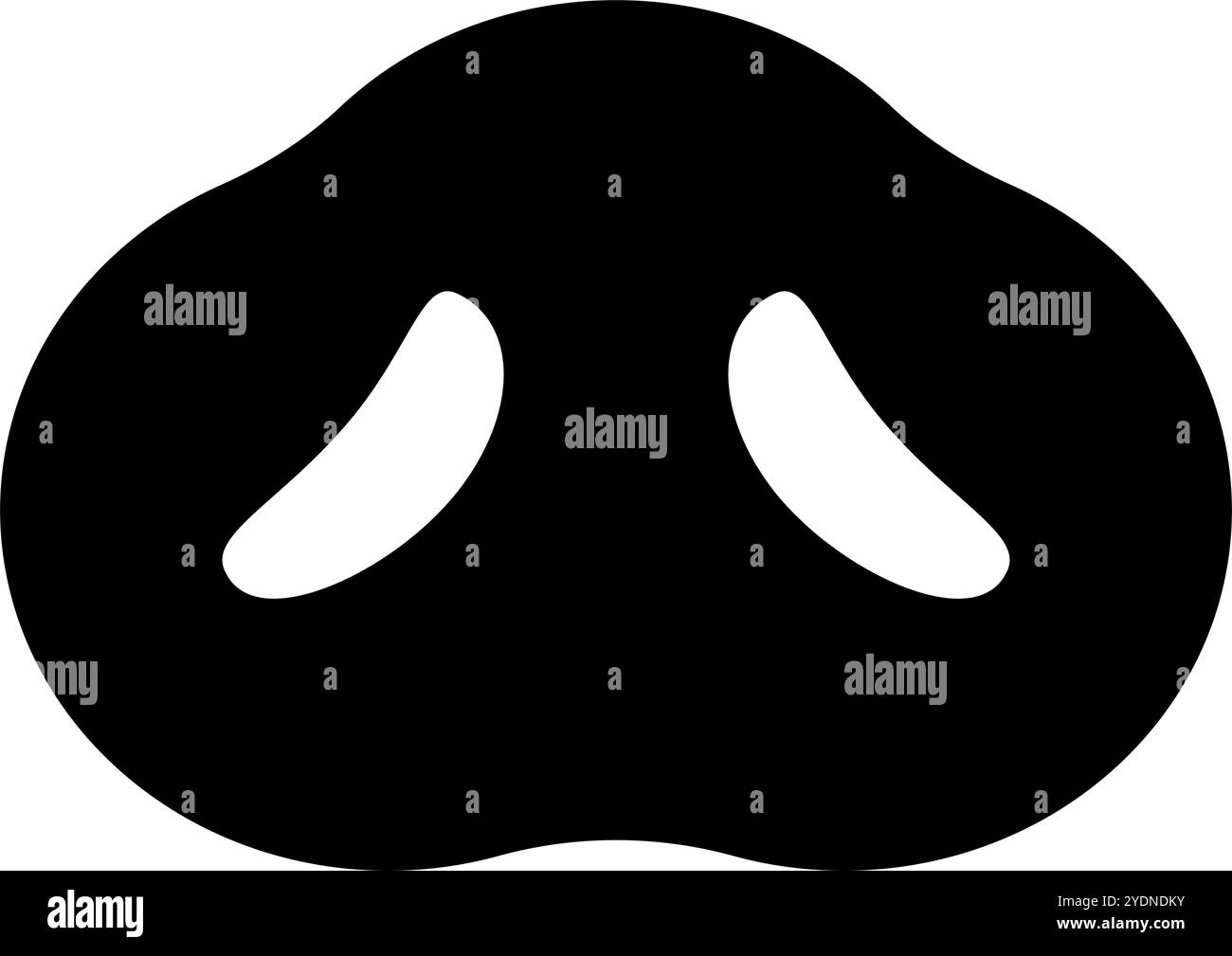 Pig nose silhouette icon. Snout icon. Editable vector Stock Vector ...
