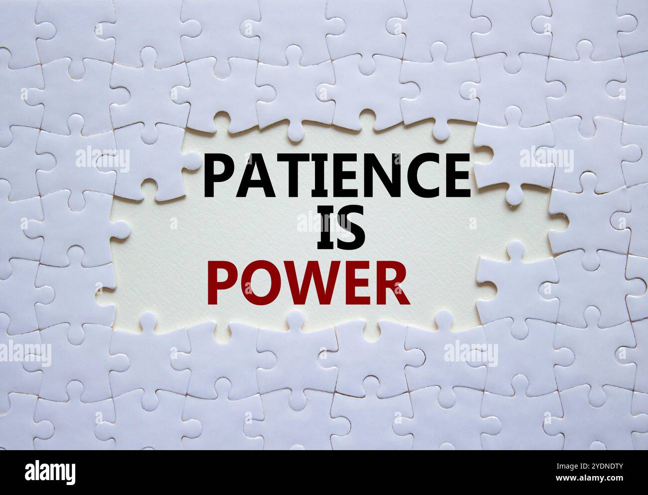 Patience is Power symbol. Concept words Patience is Power on white ...