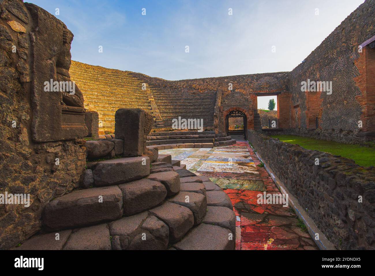 Ancient ruins of Pompei city, Naples, Italy. View of ancient city of ...