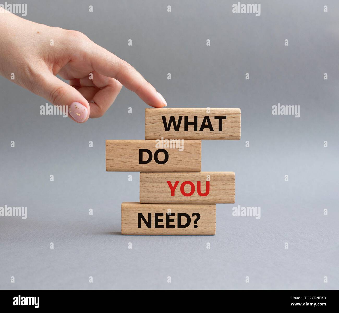 What do you need symbol. Wooden blocks with words What do you need ...