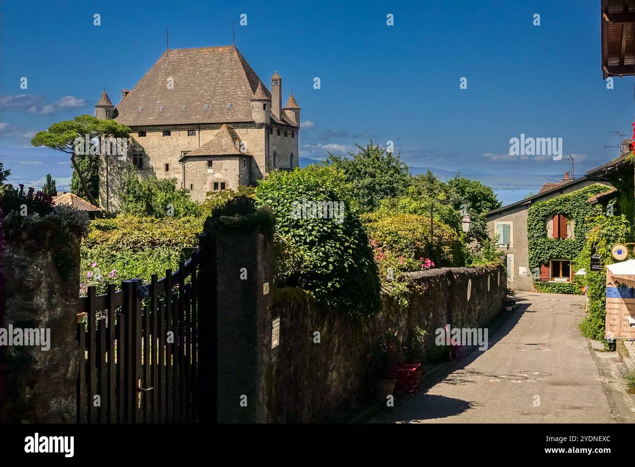 The Château d'Yvoire, a medieval castle built in the early 14th century ...