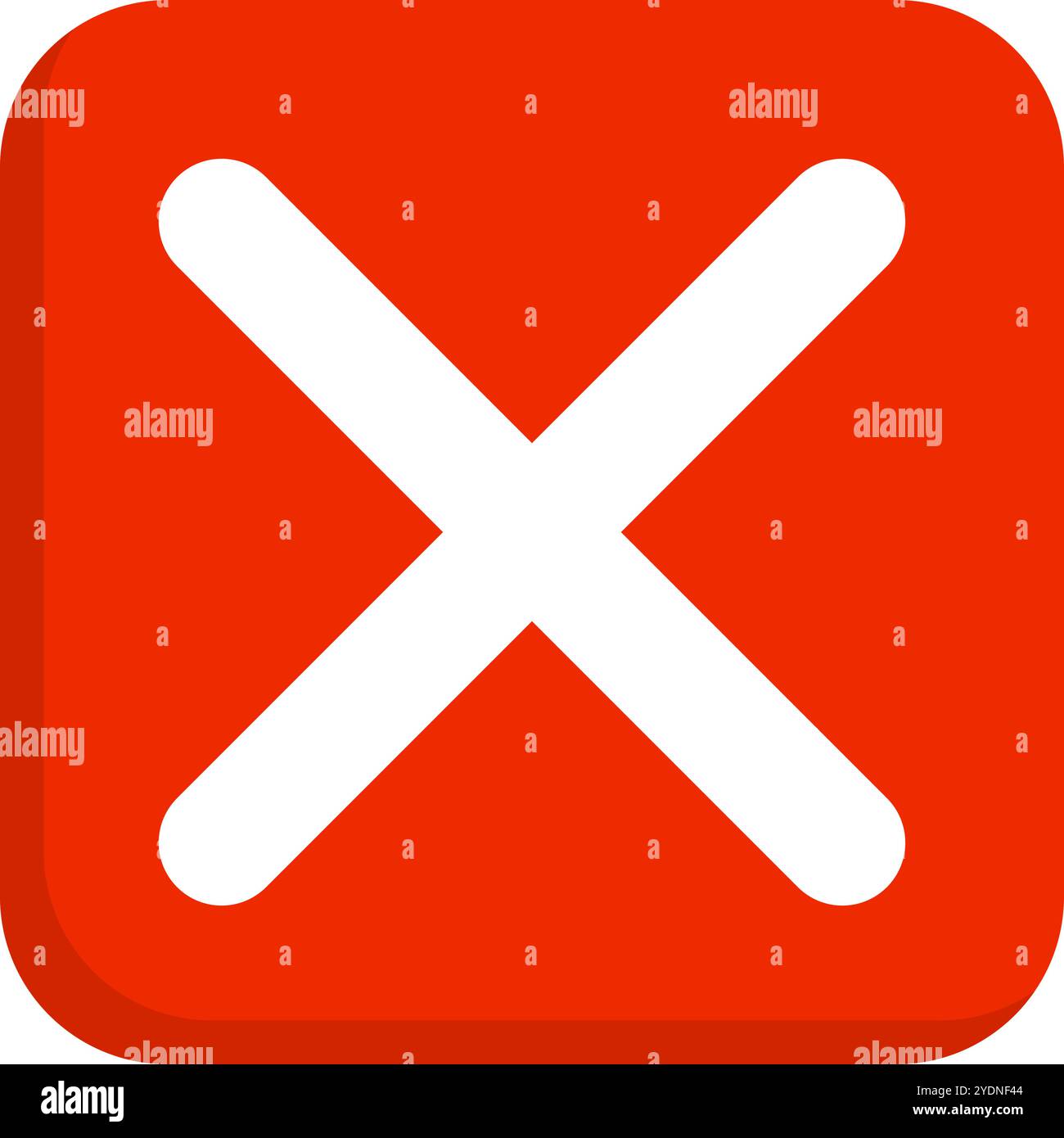 Square cross mark box icon. Editable vector Stock Vector Image & Art ...