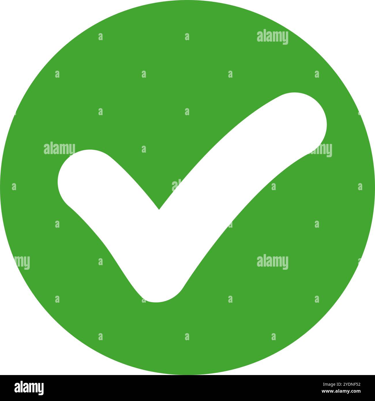 Round checkbox icon. Done. Editable vector Stock Vector Image & Art - Alamy