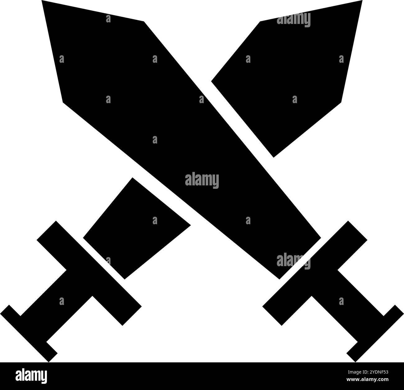 Fight silhouette icon. Battle or duel. Editable vector Stock Vector ...