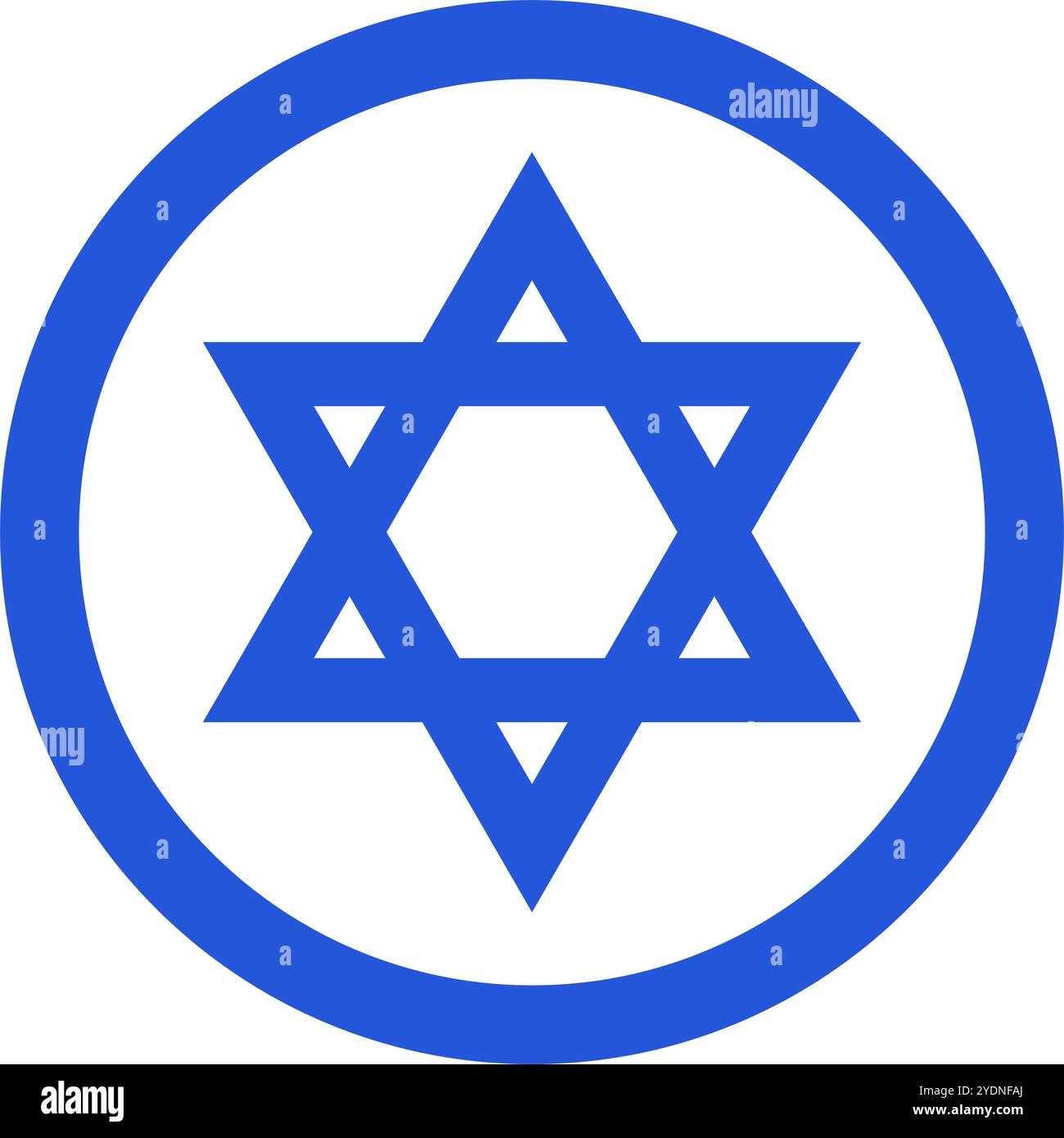 Round Jewish Symbol. Israel. Editable vector Stock Vector Image & Art ...
