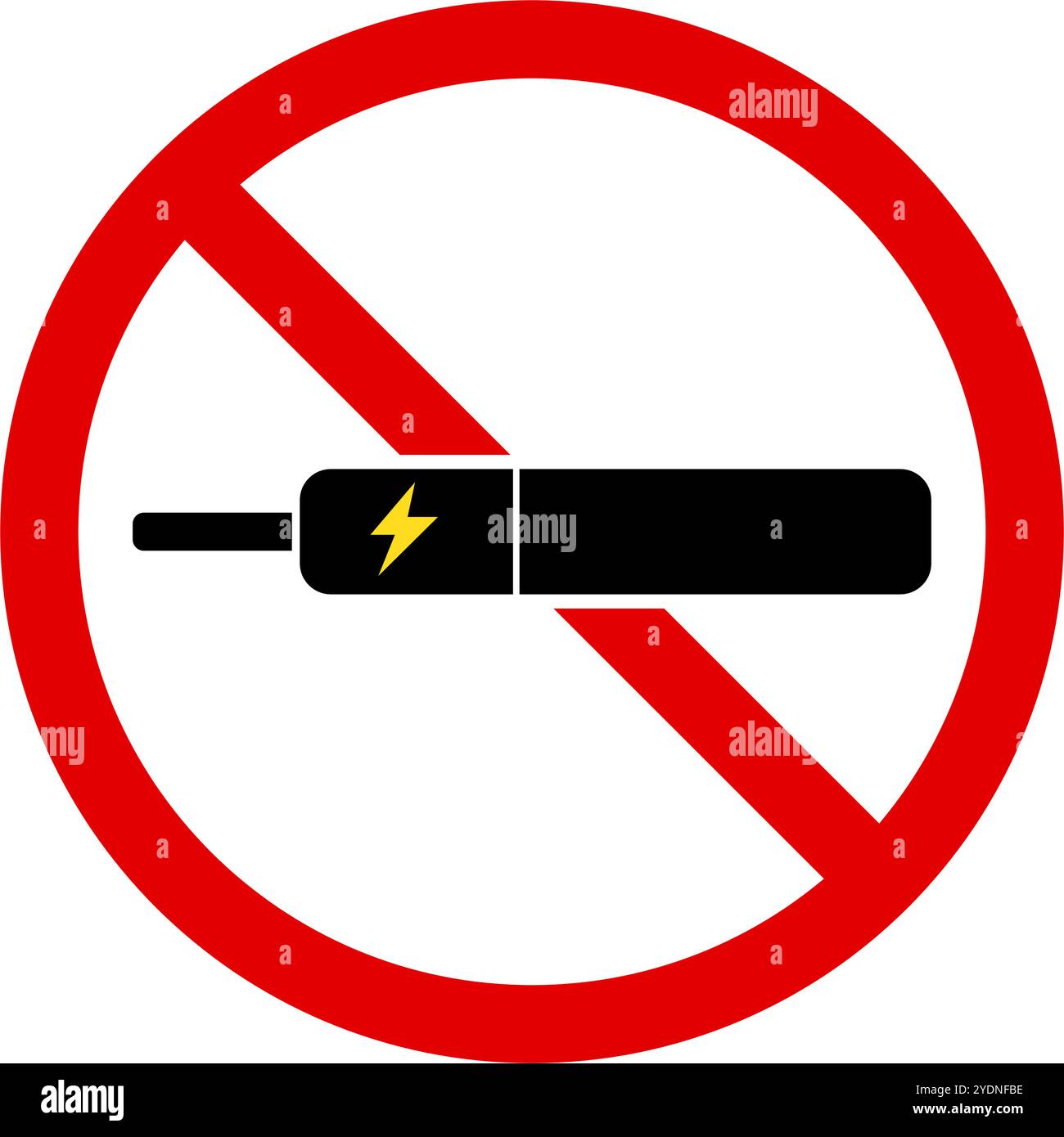 No electronic device warning sign hi-res stock photography and images ...