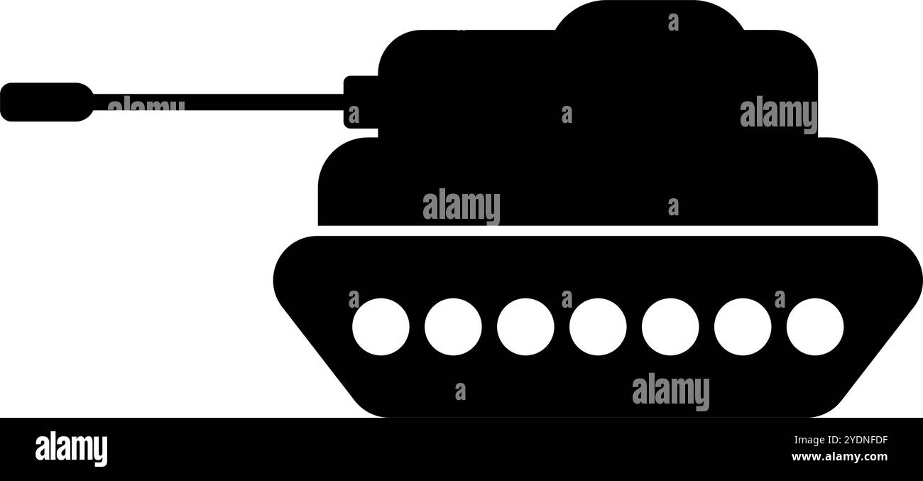 War tank silhouette icon. Editable vector Stock Vector Image & Art - Alamy