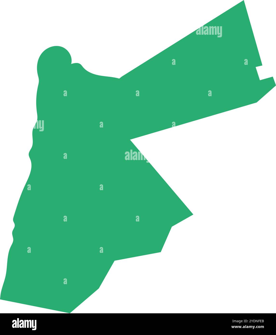 Jordan map icon. Jordanian map. Editable vector Stock Vector Image ...
