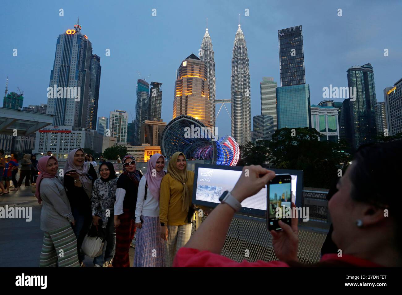Kuala Lumpur, Malaysia - July 29, 2023: Group of muslim women pose for ...