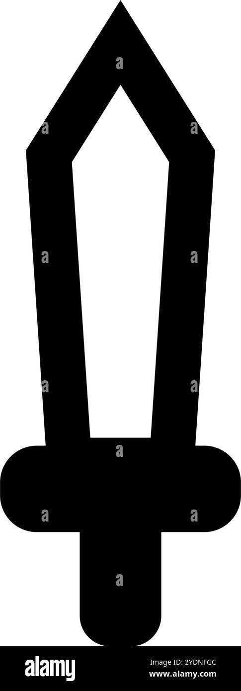 Dagger icon simple element Cut Out Stock Images & Pictures - Alamy