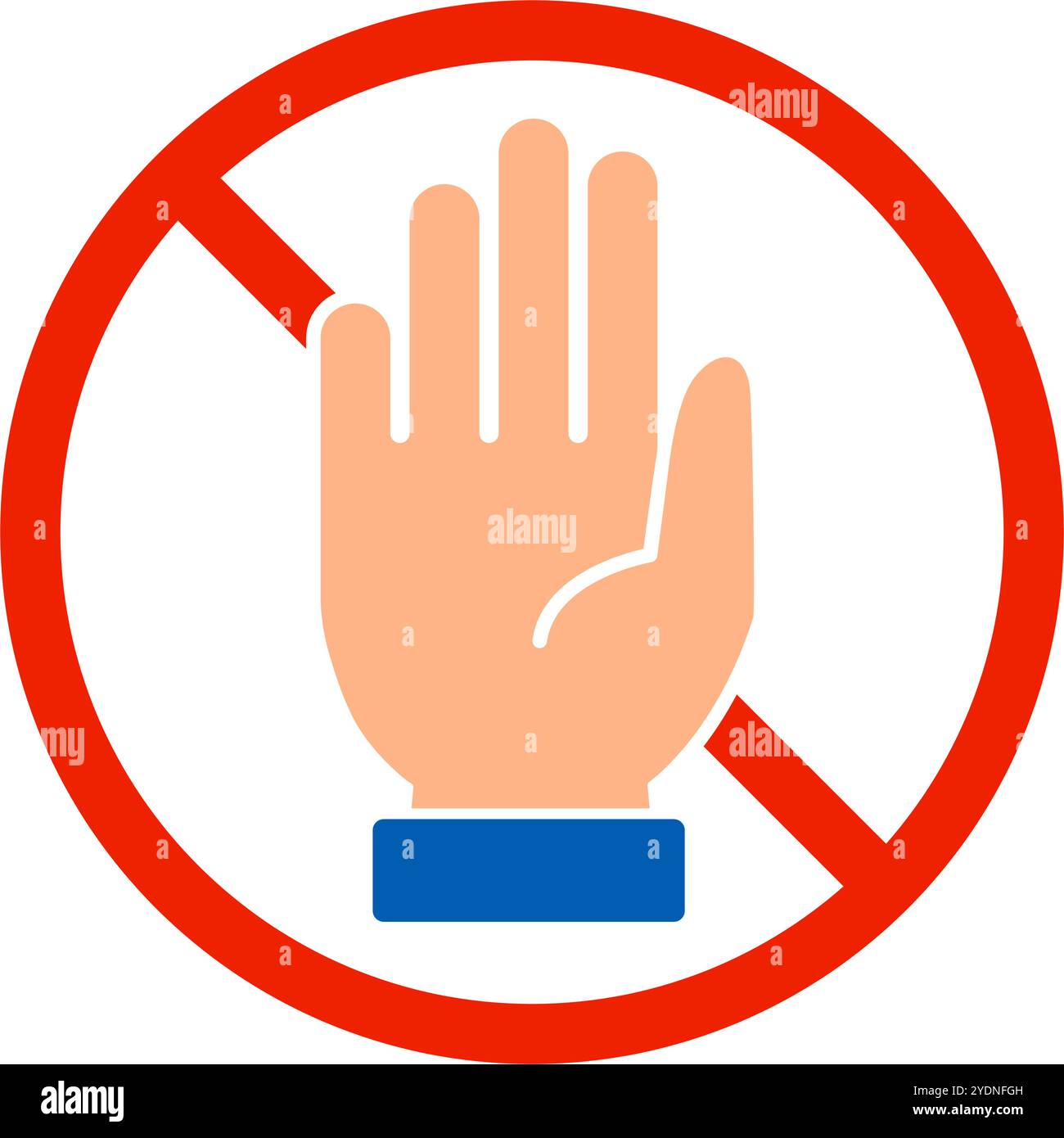 Do not touch. No Trespassing. Restrictions. Editable vector Stock ...