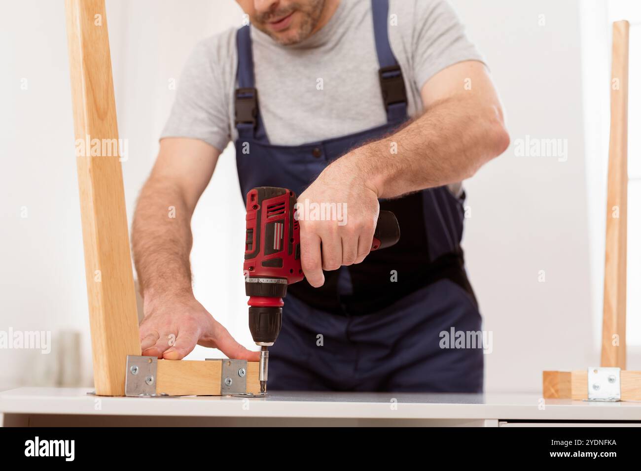 Cropped shot carpenter using hi-res stock photography and images - Alamy