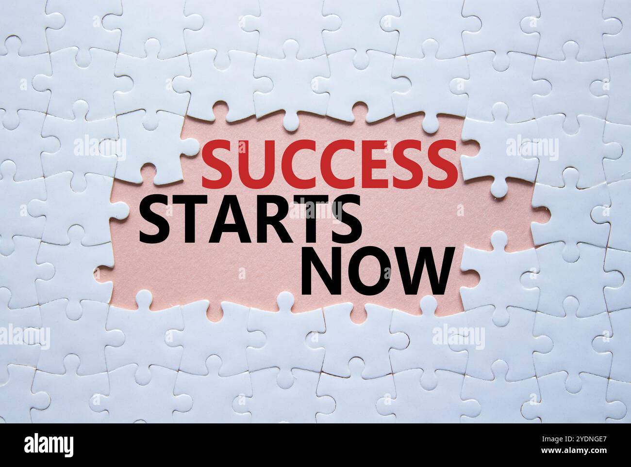 Success Starts Now symbol. Concept words Success Starts Now on white ...