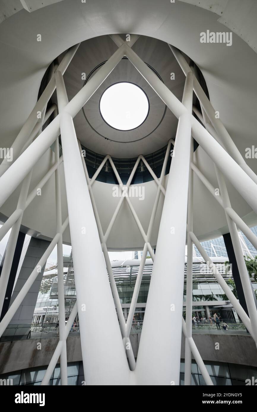 Singapore - August 14, 2024: Futuristic architecture Lotus shaped ...