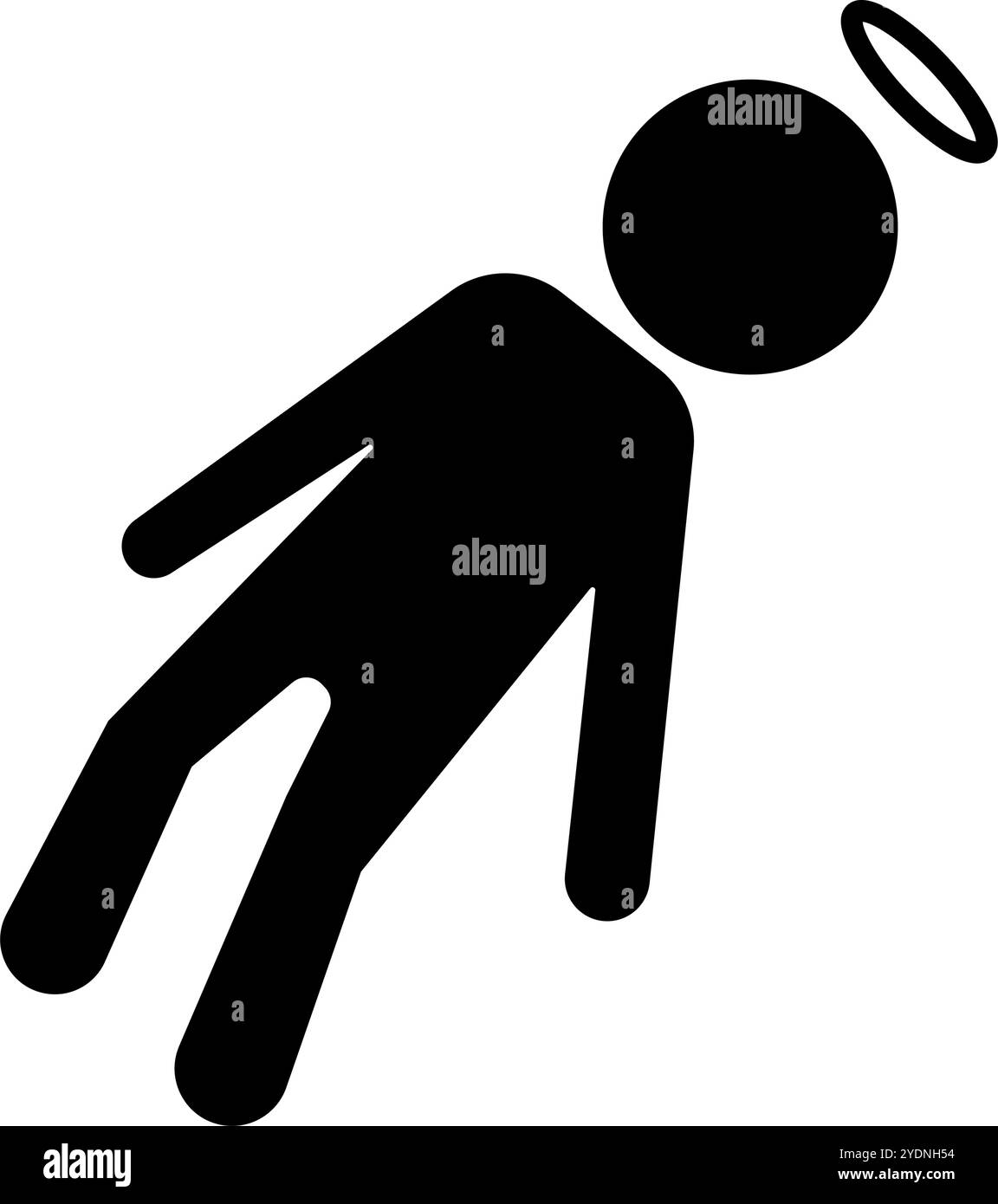 Man with halo Black and White Stock Photos & Images - Alamy