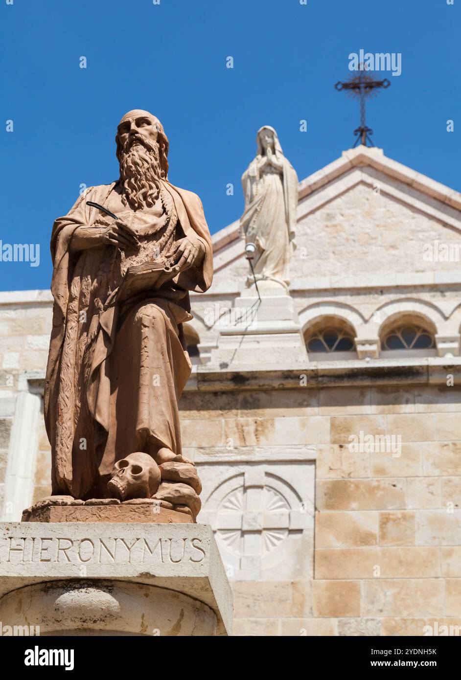 Sculpture of S.Hieronymus Church of the Holy Sepulch in Jerusalem Stock ...