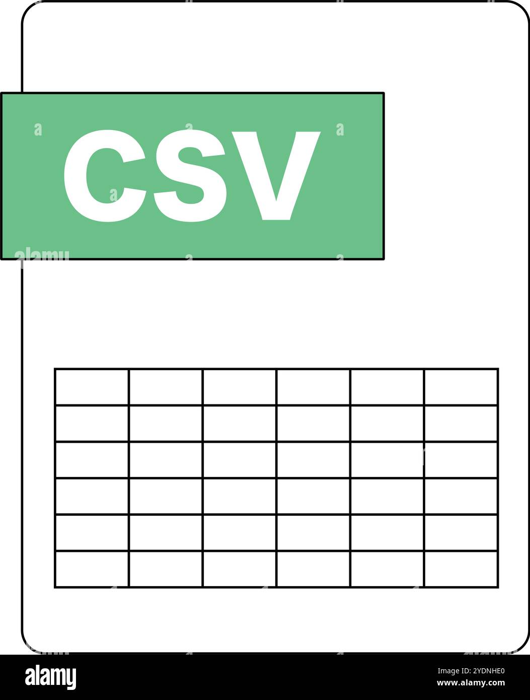 Csv file format Cut Out Stock Images & Pictures - Alamy