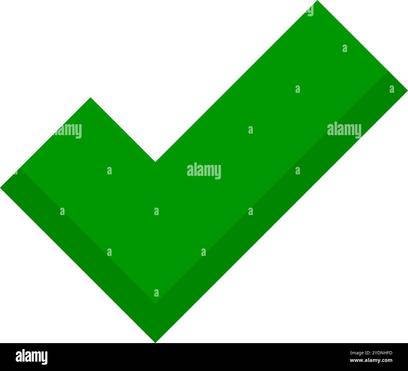 Green pop checkmark icon. Editable vector Stock Vector Image & Art - Alamy