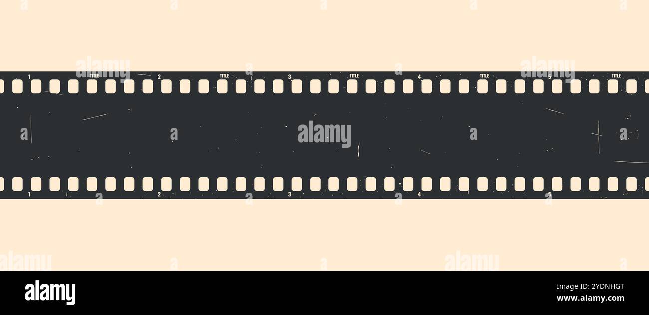 Vintage movie film strip. Film strip with grunge texture. Cinema and ...