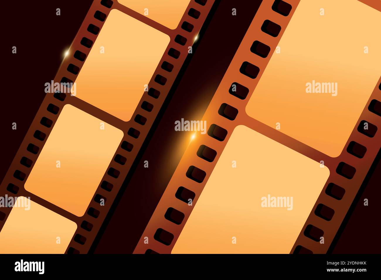 Shiny movie film strip background. Cinema film concept. Vector ...