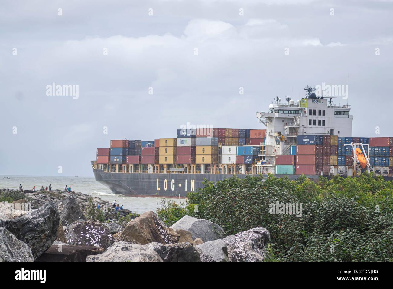 Navegantes-sc,brasil-october 25,2024 This image captures a container ...