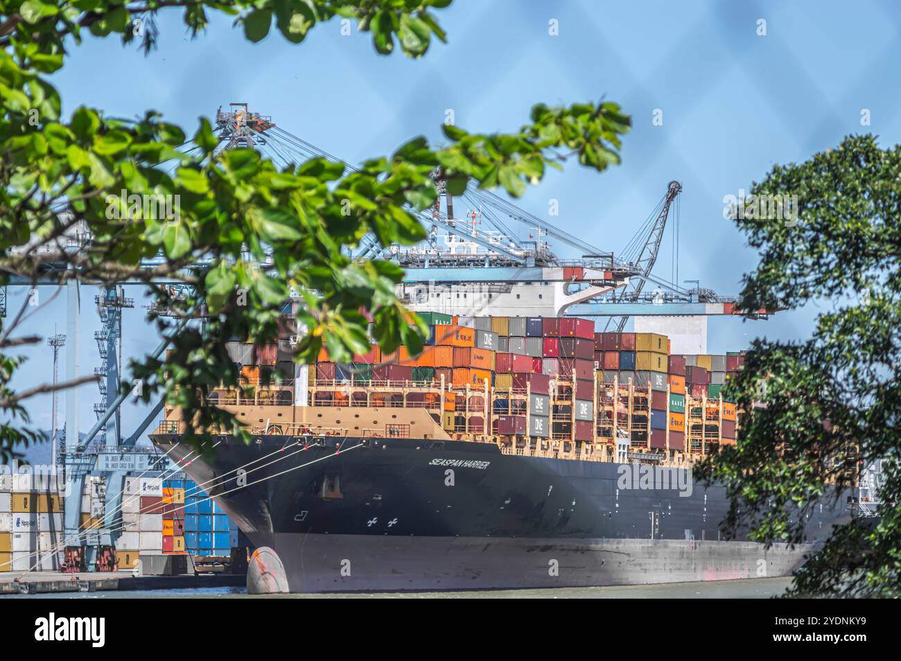 Navegantes-sc,brasil-october 25,2024 This image captures a container ...