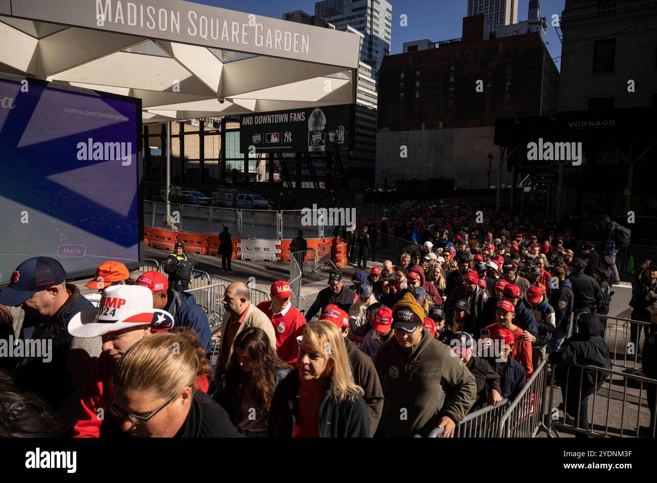 Supporters of Republican presidential nominee former President Donald ...