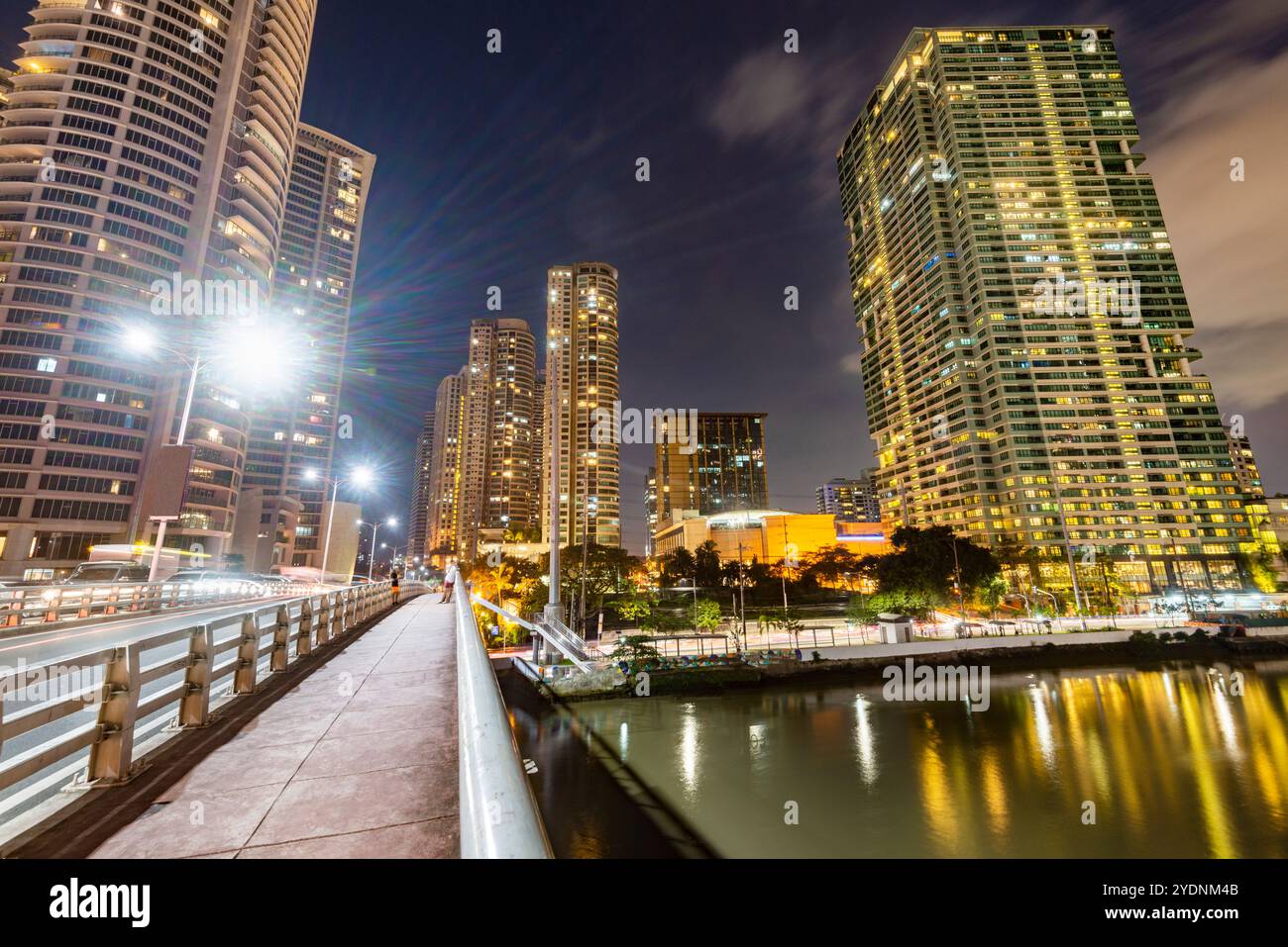 Lining the main river, running through one of Manila's more upmarket ...