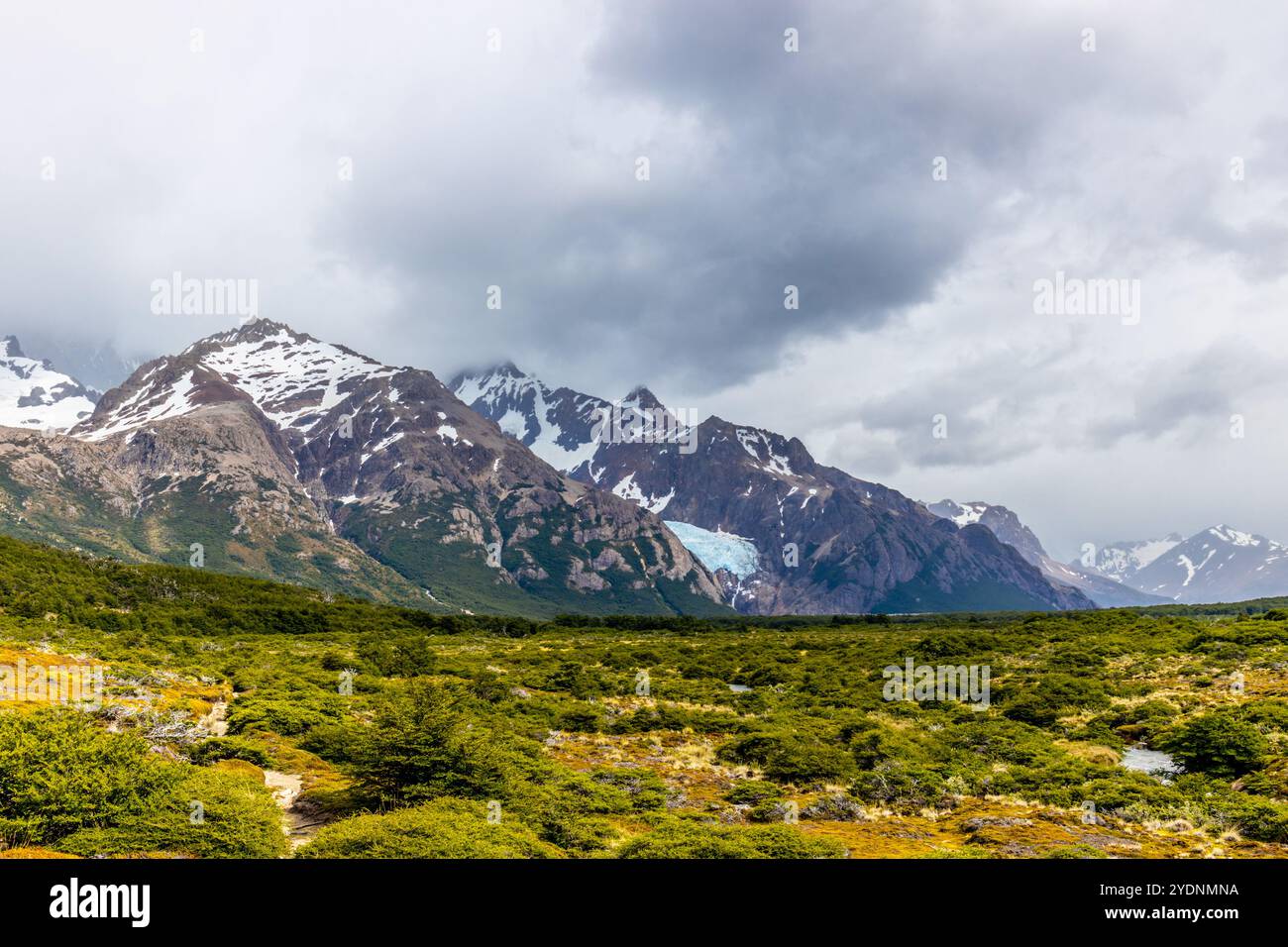 El Chalten mountain in Patagonia, Argentina. Fitz Roy and Cerro Torre ...