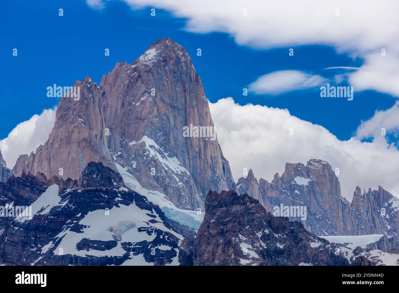 El Chalten mountain in Patagonia, Argentina. Fitz Roy and Cerro Torre ...