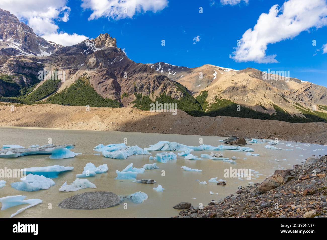 El Chalten mountain in Patagonia, Argentina. Fitz Roy and Cerro Torre ...