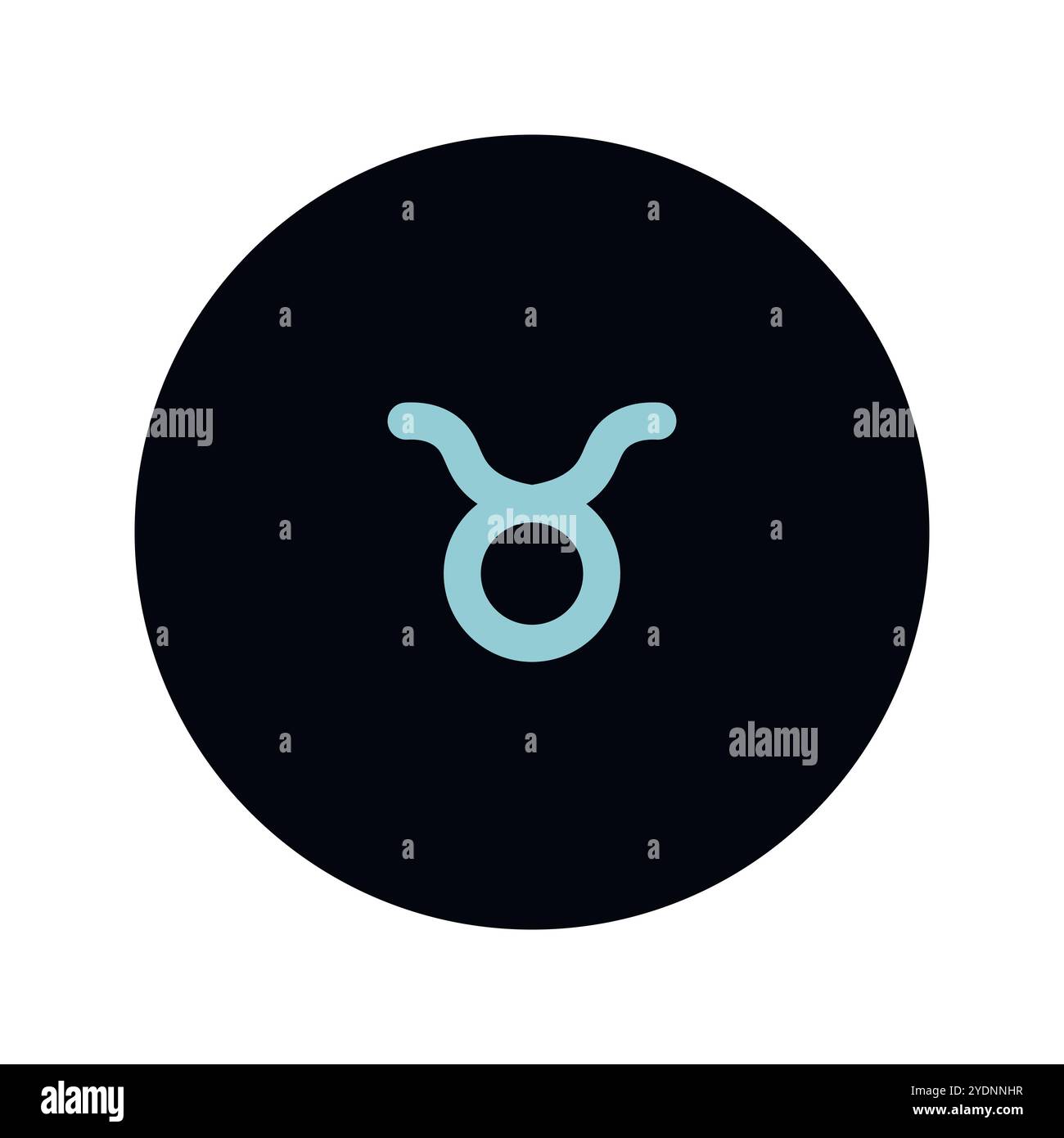 Zodiac horoscope. Taurus astrological icon symbol. Stylized star sign ...