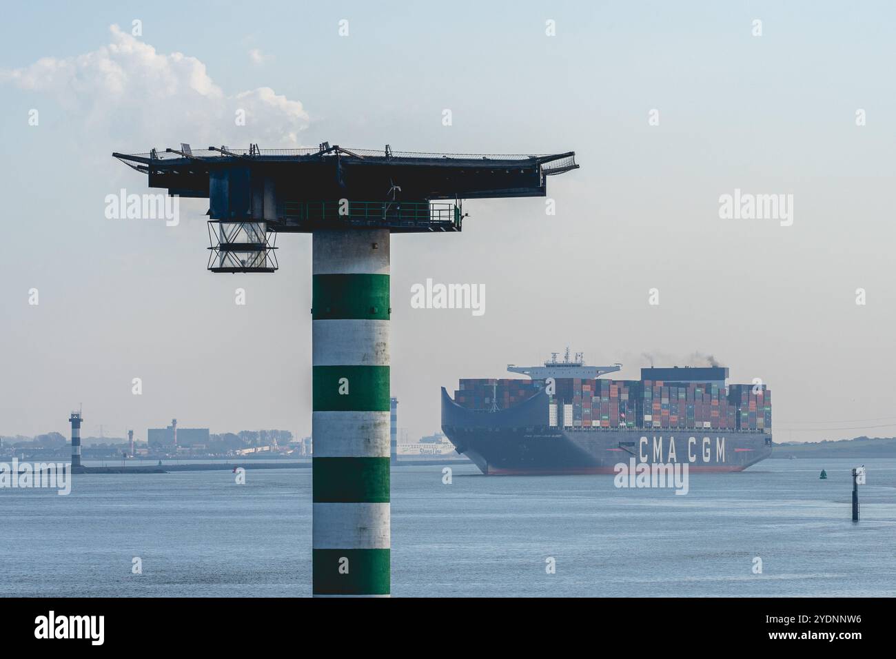 October 25, 2024. Maasvlakte Rotterdam, The Netherlands. A huge Cargo ...