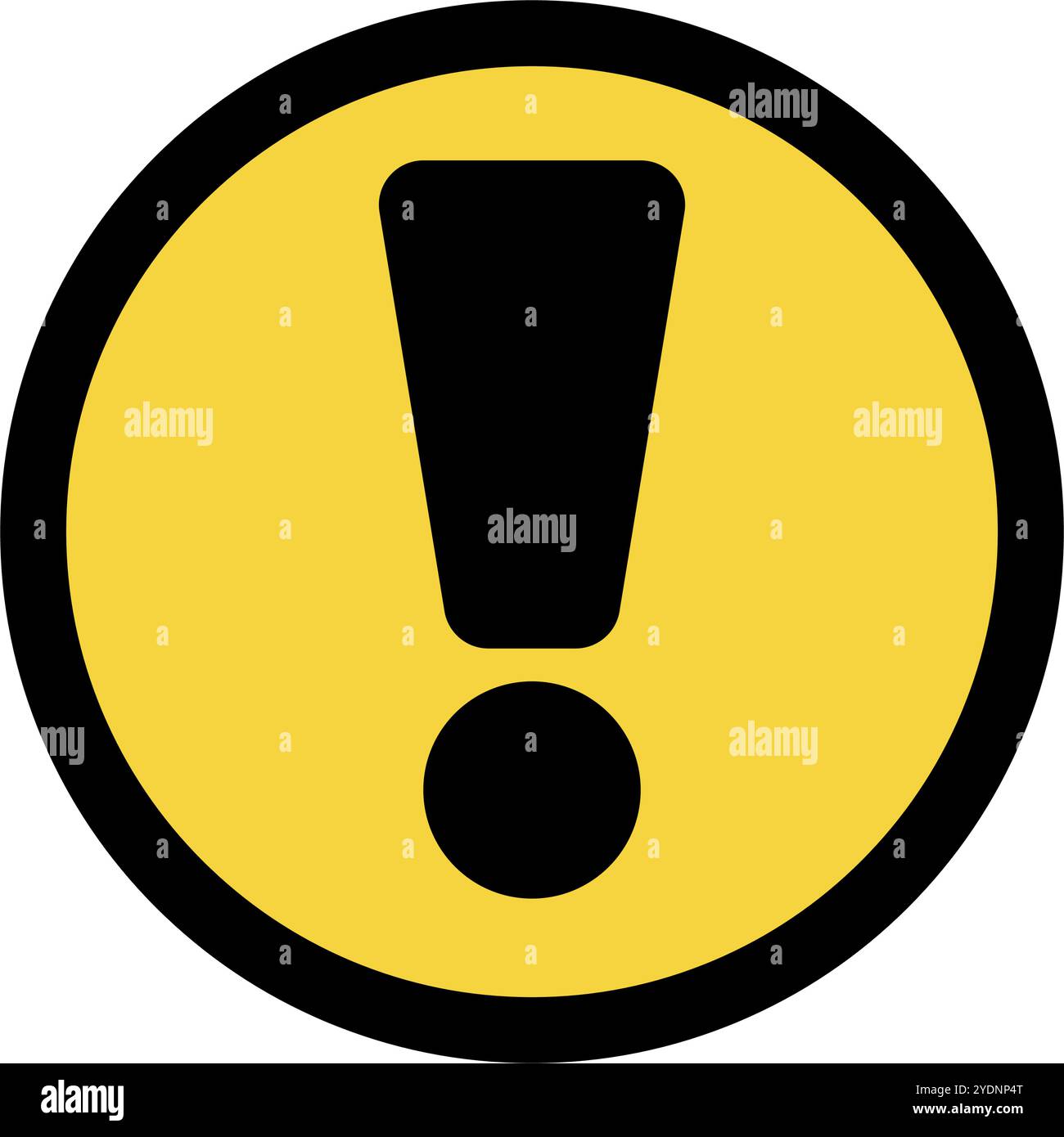 Round caution icon. Warning icon. Danger. Editable vector Stock Vector ...