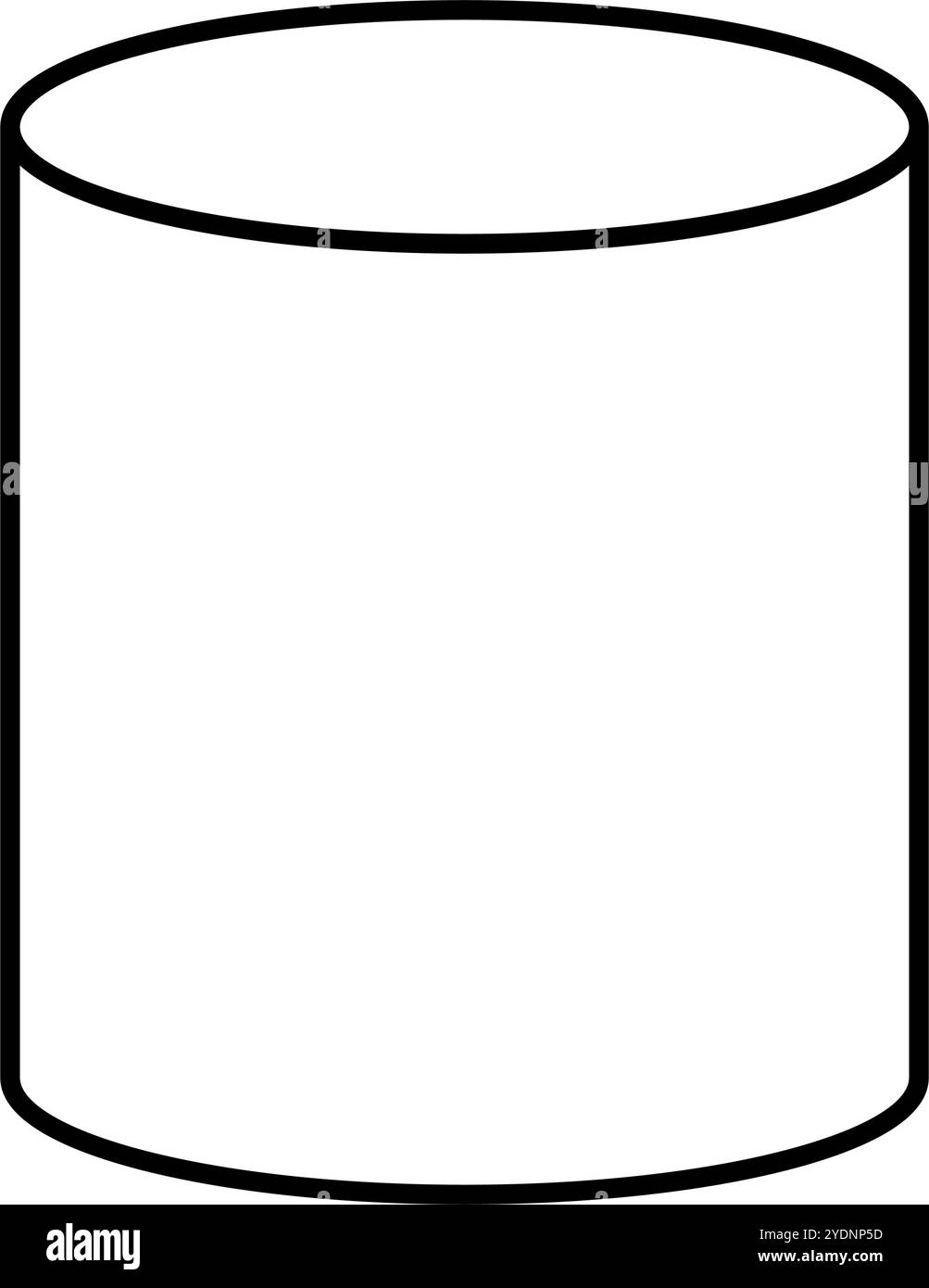 Simple cylinder icon. Cylinder figure icon. Editable vector Stock ...