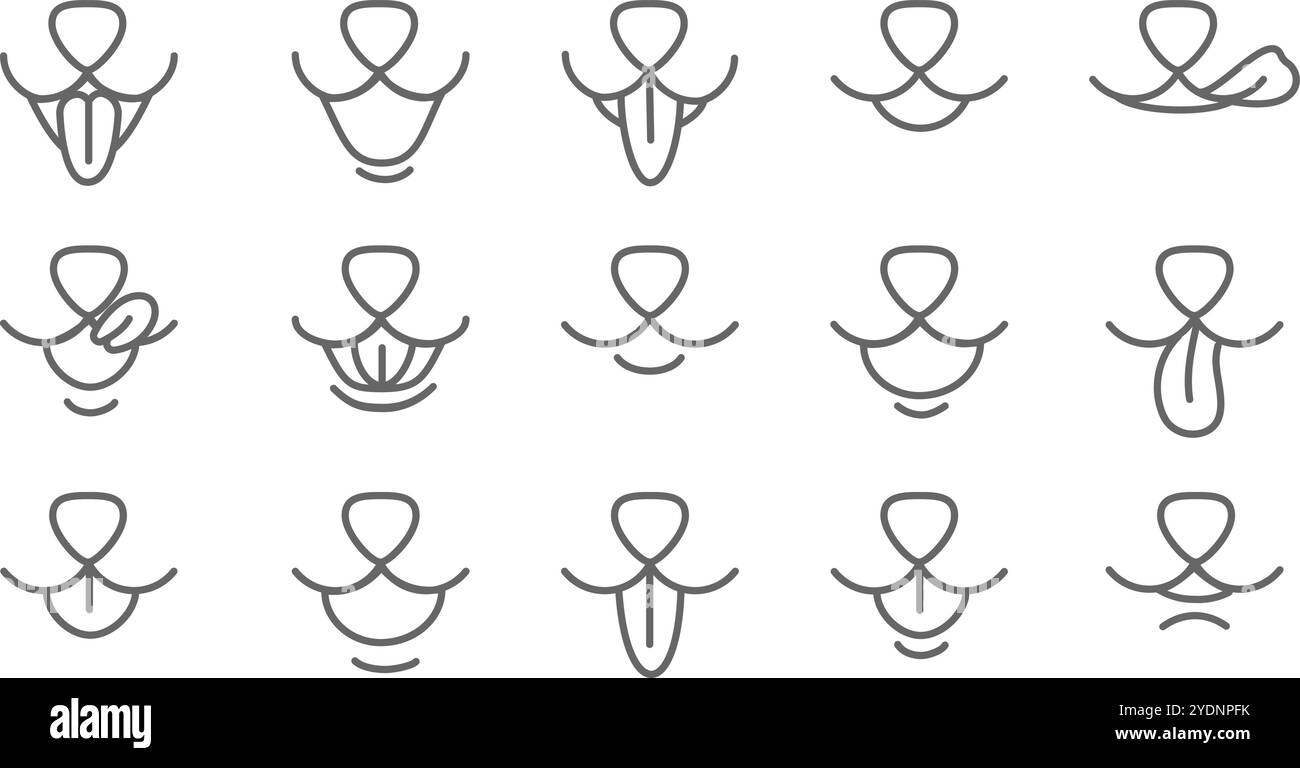 Face funny mouth open Black and White Stock Photos & Images - Alamy