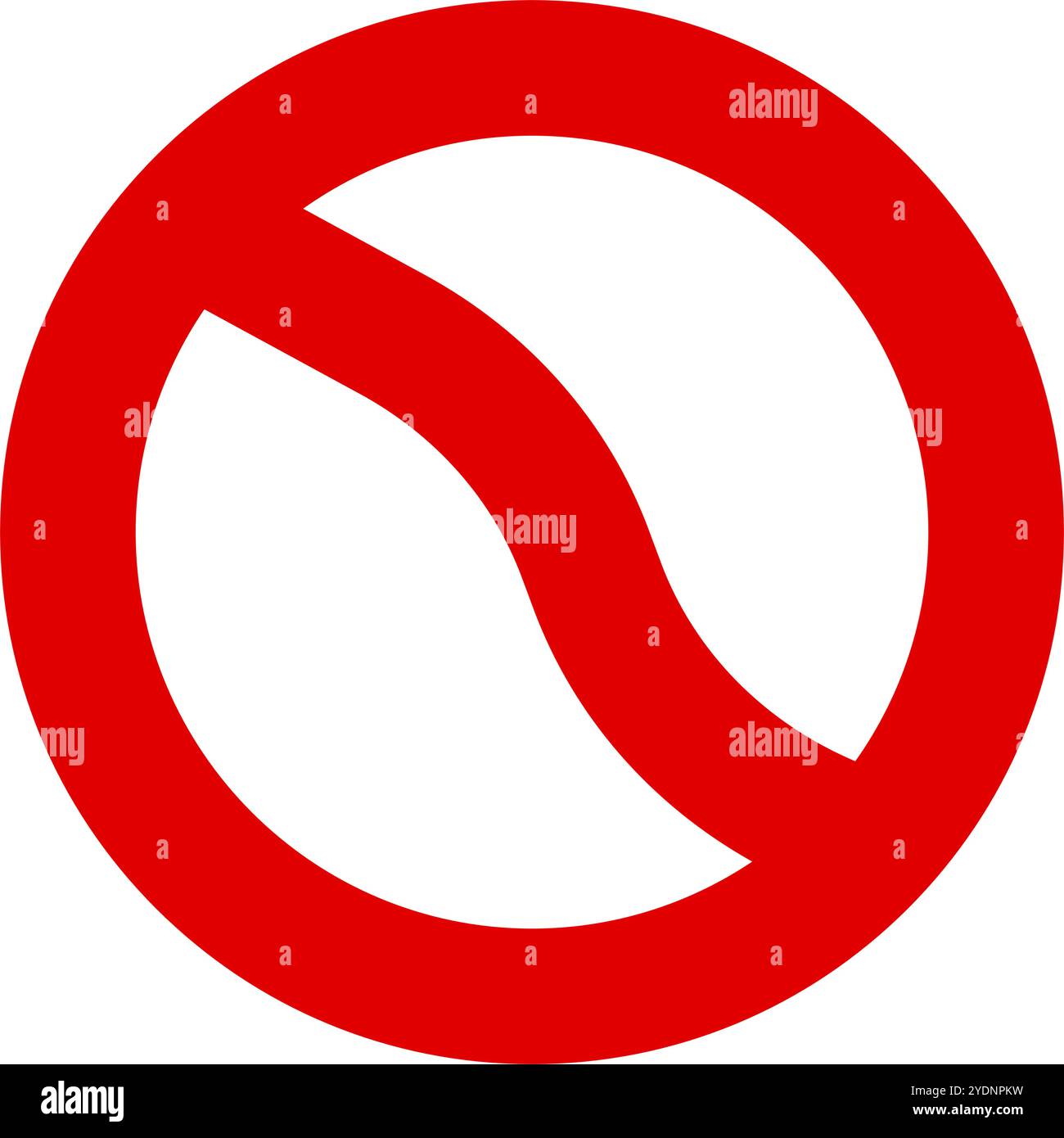 Modern prohibition icon. Regulation or restriction icon. Editable ...