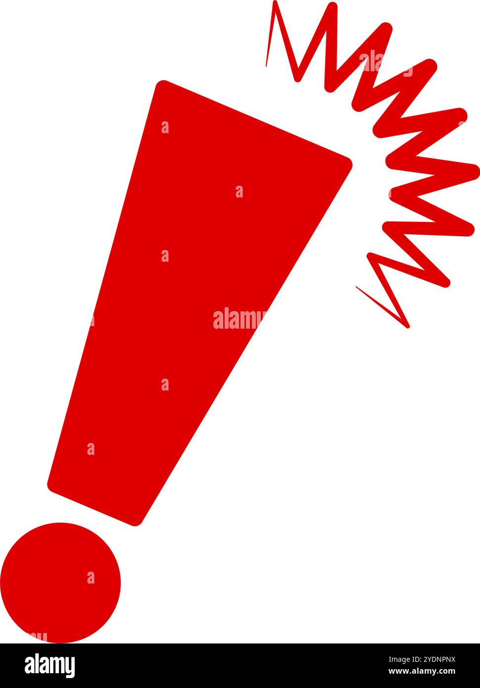 Red reaction icon. Caution or warning. Editable vector Stock Vector ...