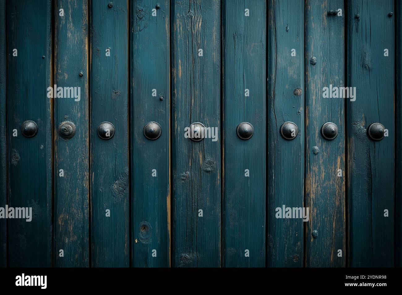 A beautifully crafted wooden door showcases a deep blue hue, featuring ...